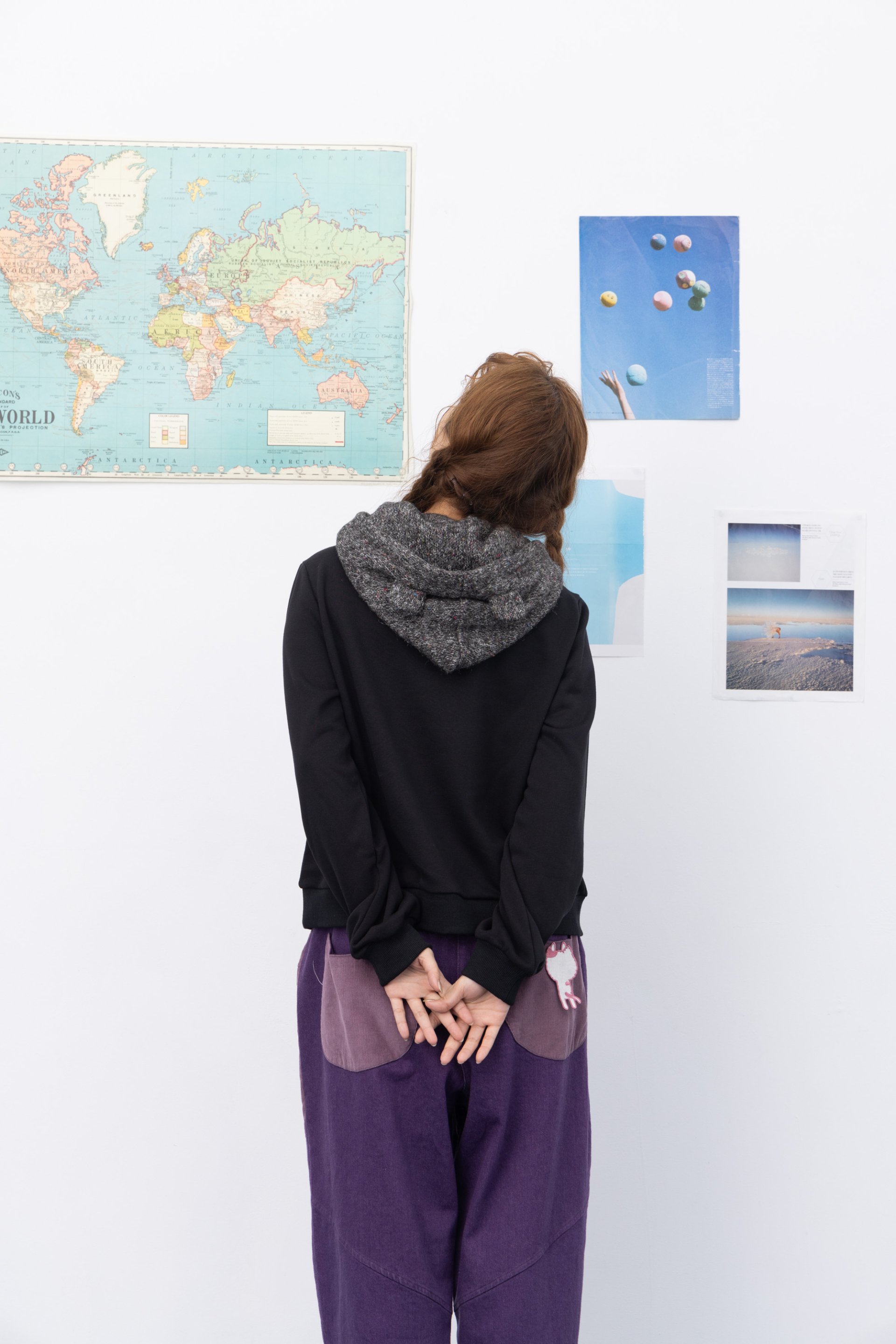 貓頭帽子假兩件T恤上衣(2色) 黑色- 24911239