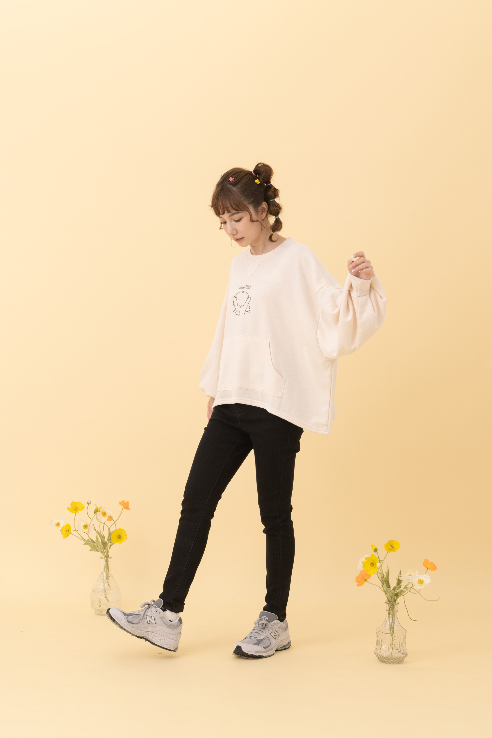 mitu落肩純棉上衣(3色)